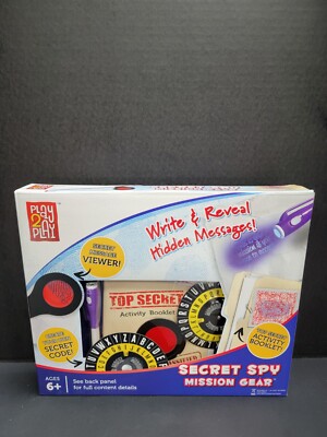 Secret Spy Mission Gear Kid Top Secret Activity Booklet Code Set Kit ...