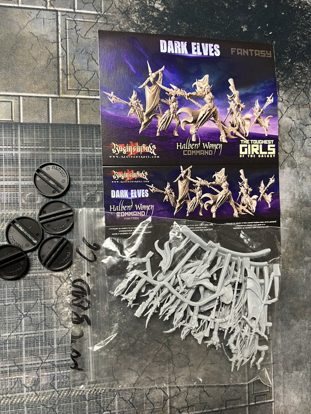 Raging Heroes Halberd Women Command (Dark Elves) Female Fantasy Infantry | eBay