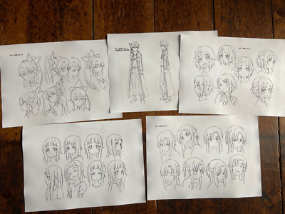 Anime not Cel sword art online Layout Settei Sheets - A4 Format | eBay