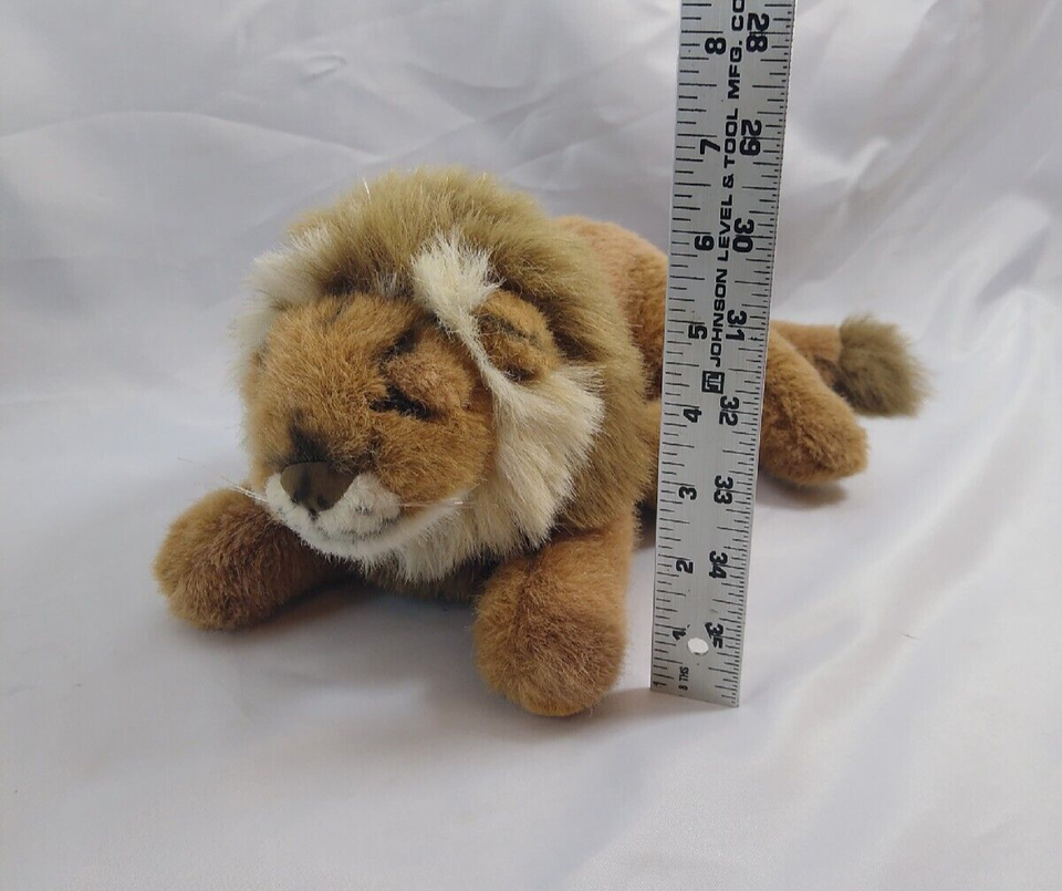 Vintage Stuffed Animal Realistic Lion Cub 11" KellyToy Plush Side ...