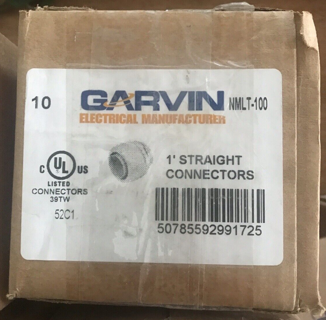 NMLT-100 Garvin Southwire Straight NM PVC LT 1-INCH Connector (Box of ...