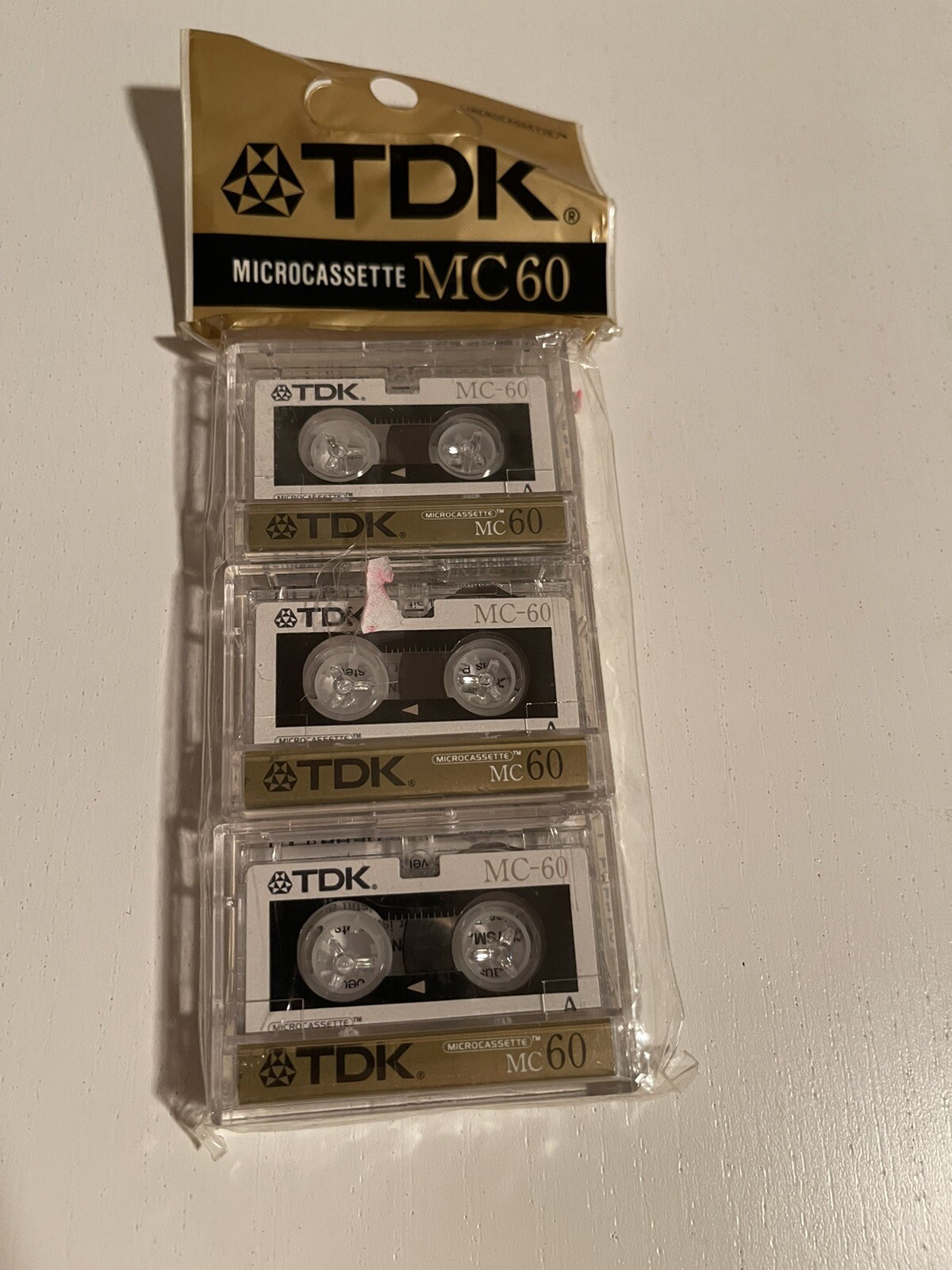 TDK MICROCASSETTE MC 60 TAPE 3 PACK 60 MINUTES Dictation & Answering ...