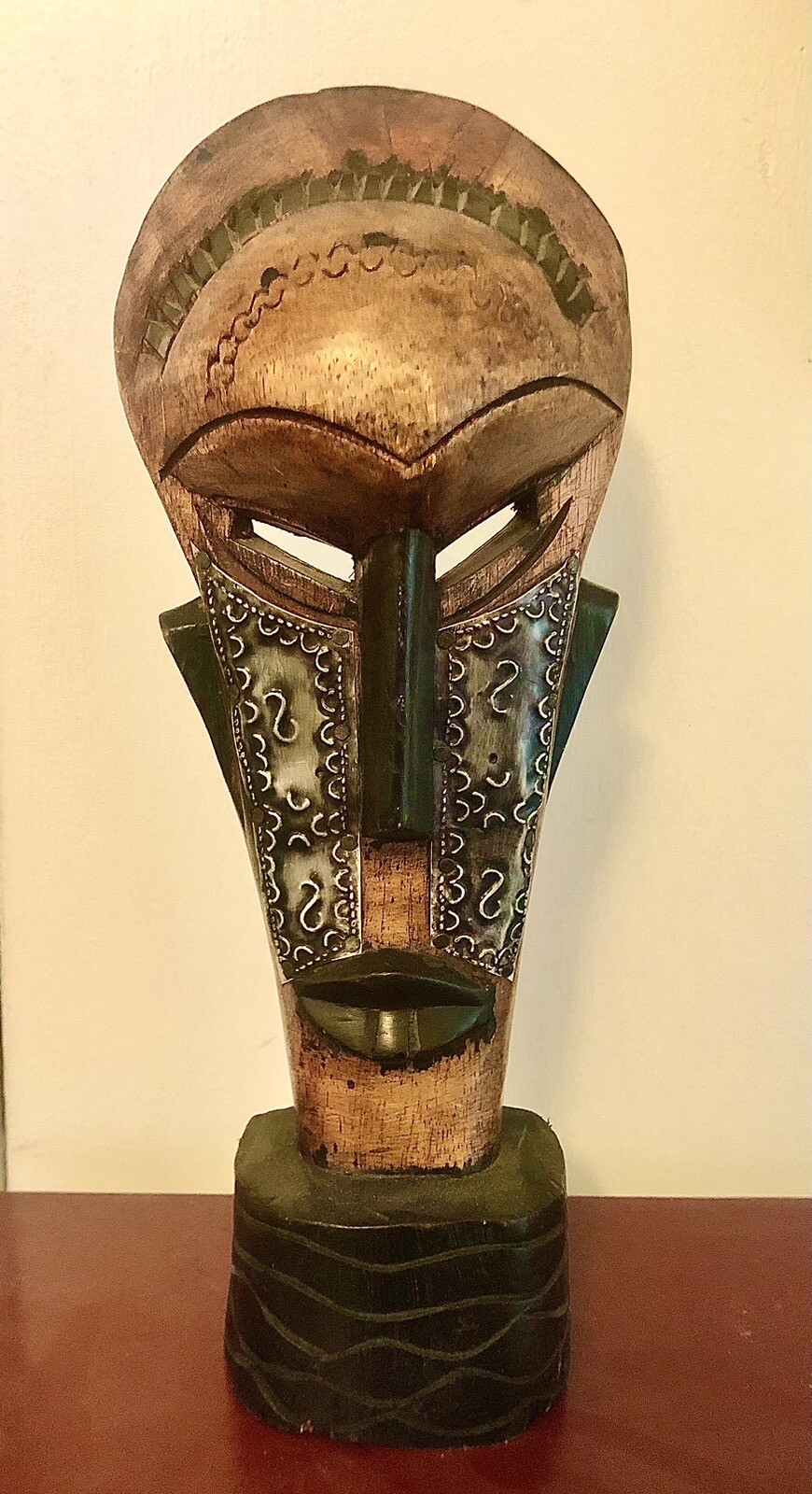 African mask, Statue, Authentic Handmade, Vintage, West African | eBay