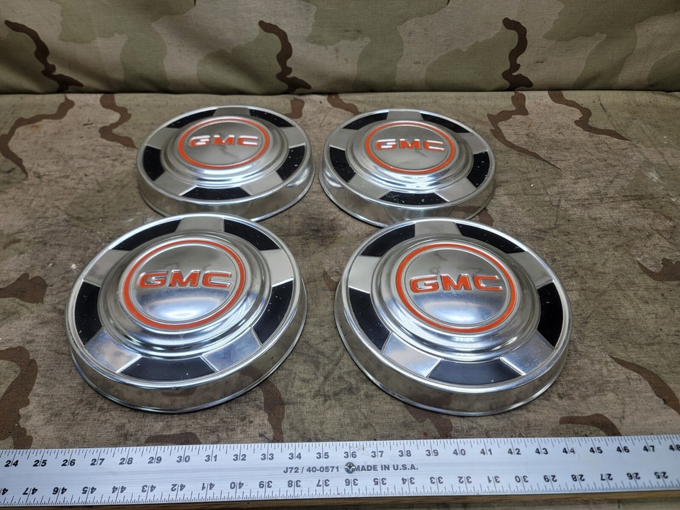 (4) 1973-1987 GMC Pickup Truck Hubcap Cap OEM 1/2 1500 73-87 | eBay