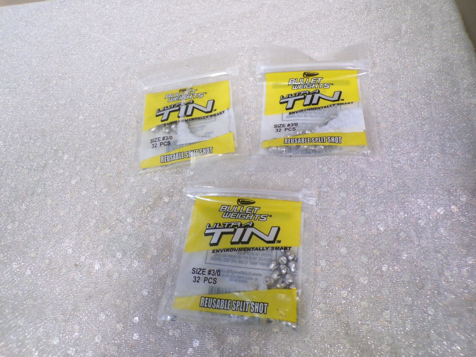 LOT OF 3 SINKERS-BULLET WEIGHTS ULTRA TIN SIZE 3 32PCS REUSEABLE | eBay