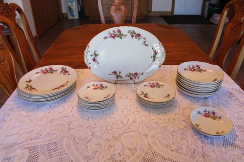 Royal Rose Vintage Fine China Dinnerware 29 Piece Grouping Elegant Rose ...
