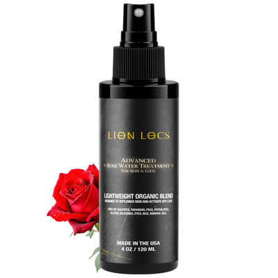 LION LOCS ROSE WATER SPRAY FOR DREADLOCKS, SISTERLOCKS, BRAIDS, DRY ...