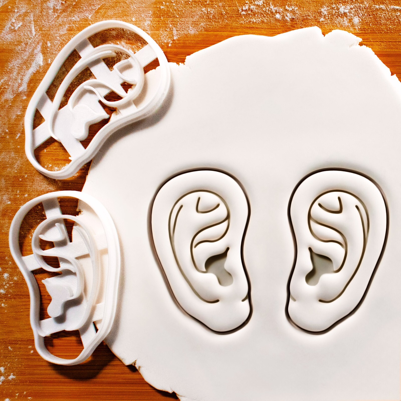 Pair of Anatomical Human Ears cookie cutter - Halloween otolaryngology ...