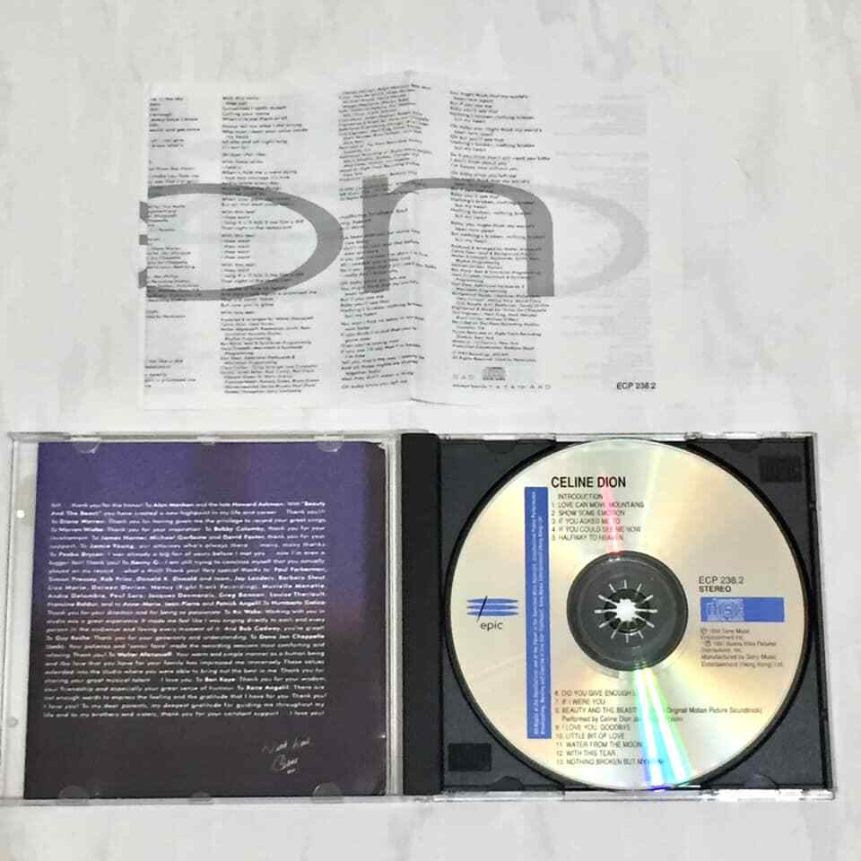 Celine Dion 1992 Self-Titled Album Hong Kong Edition CD with Promo ...