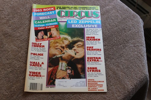 1983 (Jan 31) Circus magazine - Led Zeppelin, David Lee Roth, etc ...