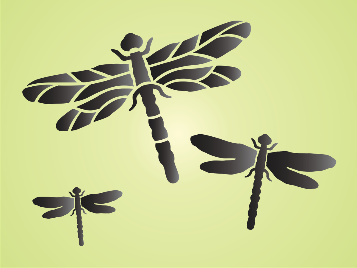 Printable Dragonfly Stencil