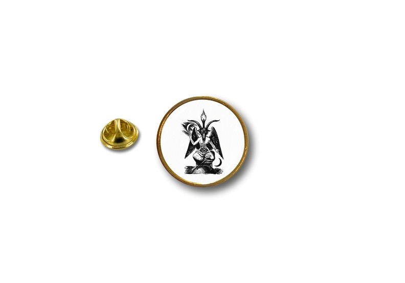 Pins Pin Badge Pin's Metal Biker Baphomet Wiccan Pagan Templar | eBay