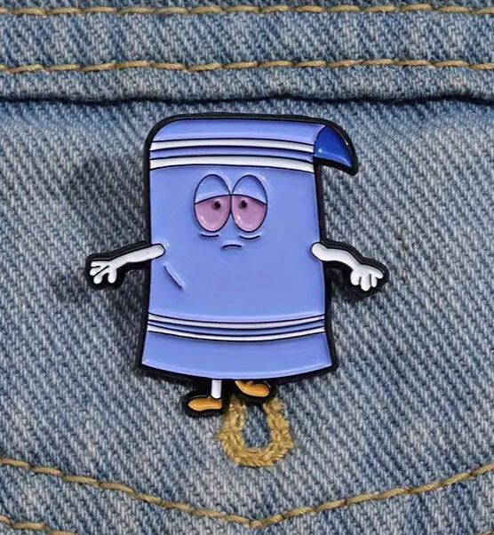 TOWELIE South Park Metal Badge enamel Brooch Pin cartoon gift comedy ...
