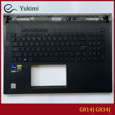 FOR ASUS ROG G814J G834J 2023 Model Black C Shell Cover Upper Palmrest ...