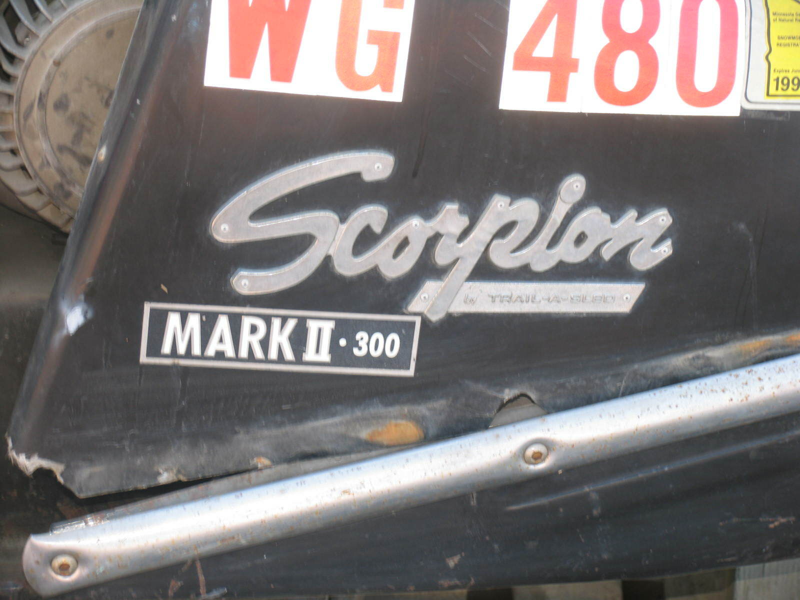 Trail-A-Sled Vintage Scorpion Mark II 300 Snowmobile | eBay