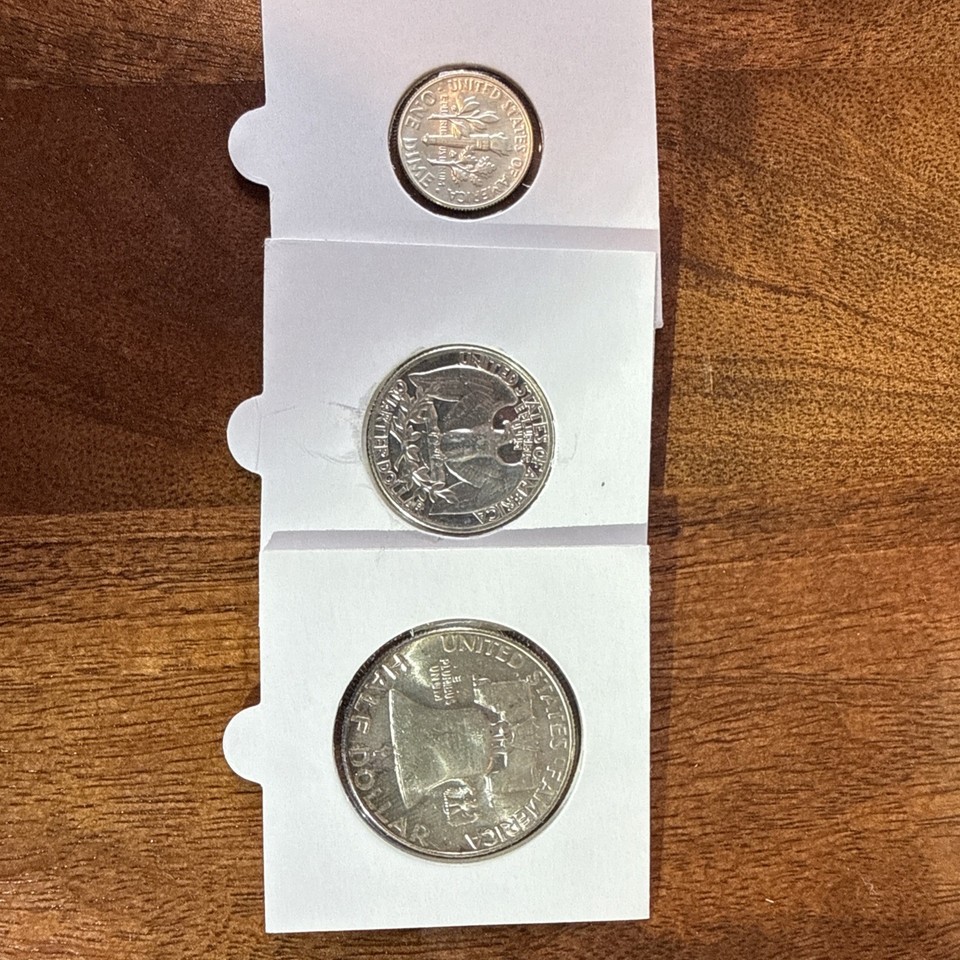 1953 Partial Silver Proof Set Proof Dime Proof Quarter Proof Half ...