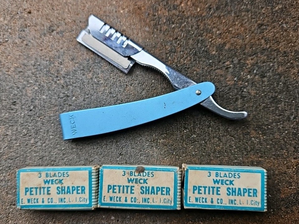 Weck L.I.C., N.Y. U.S.A., Vintage Sextoblade Straight Razor Handle, w ...