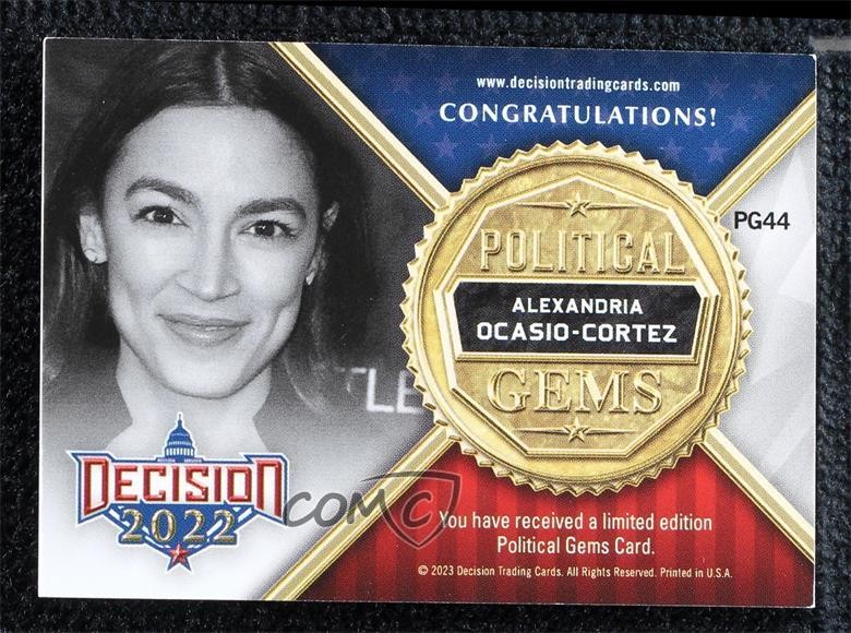 2023 Decision 2022 Update Political Gems Alexandria Ocasio-Cortez #PG44 ...