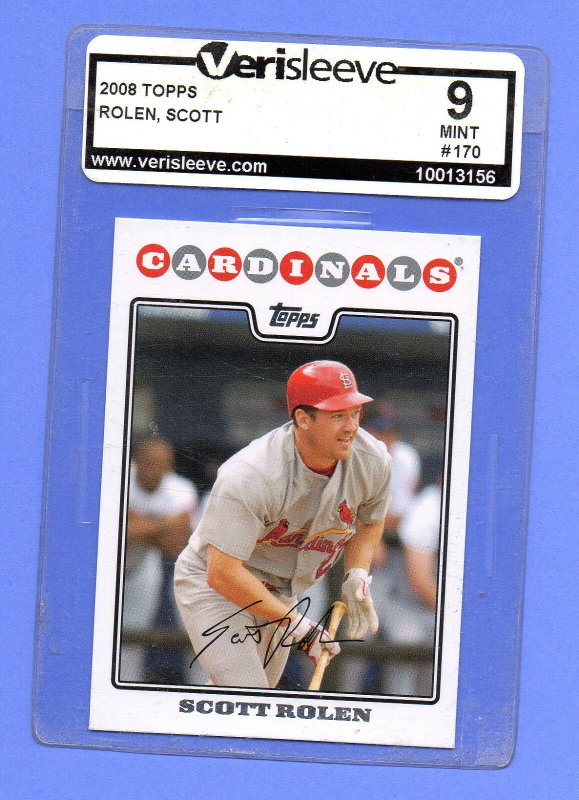 2008 Topps #170 Scott Rolen Cardinals Graded 9 Mint | eBay