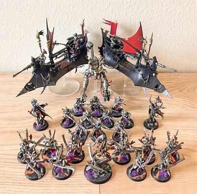 Warhammer 40k Drukhari - Painted Dark Eldar Army - BoxedUp (236) | eBay