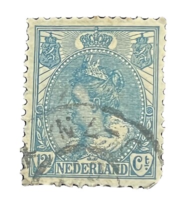 *Rare * Vintage Nederland 1899 12 1/2 Cent Stamp Netherlands Europe ...