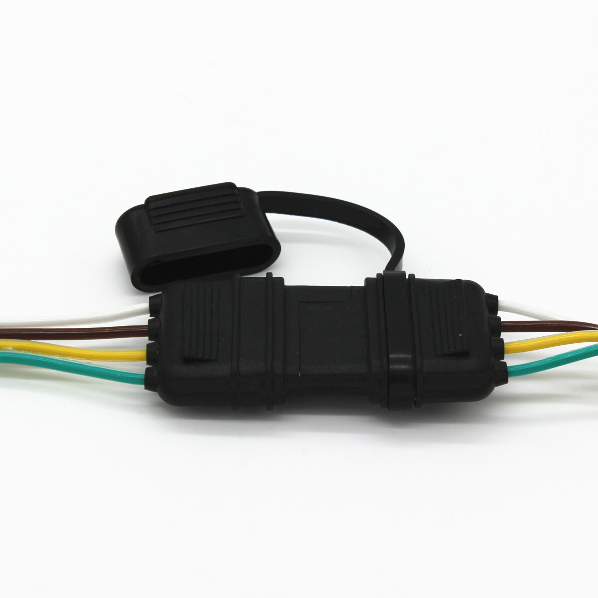 2 Way Y-Splitter Adapter 4 Pin Trailer Extension Harness Connector with ...