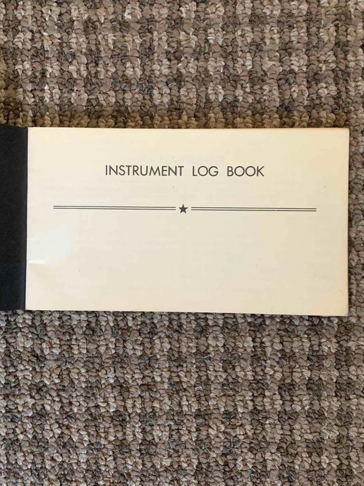 Vintage 1944 WWII Pilot's Flight Instrument Log Book | eBay