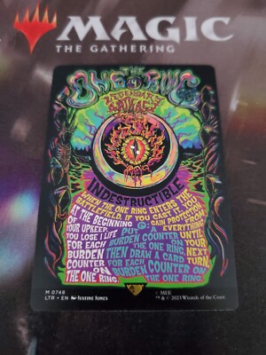 Mtg. The One Ring. Borderless Poster. Lord Of The Rings. Pack Fresh | eBay