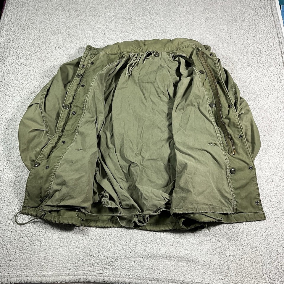 Vintage Military Cold Weather M-65 Jacket Mens Extra Large Green US ...