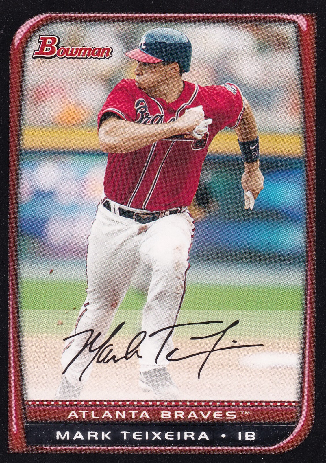 2008 Bowman #4 Mark Teixeira MLB Atlanta Braves + Free Mystery Card | eBay