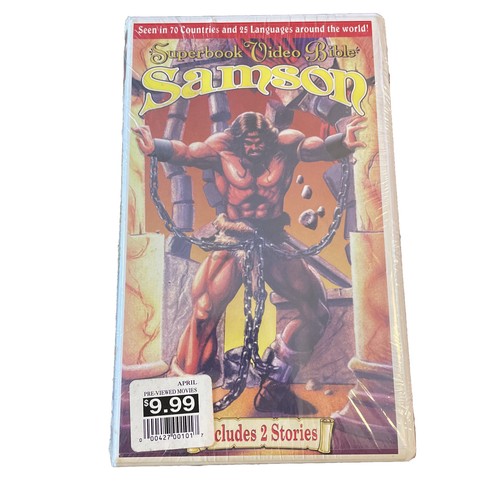 Superbook Video Bible VHS SAMSON 1984 Christian Broadcasting New Sealed ...