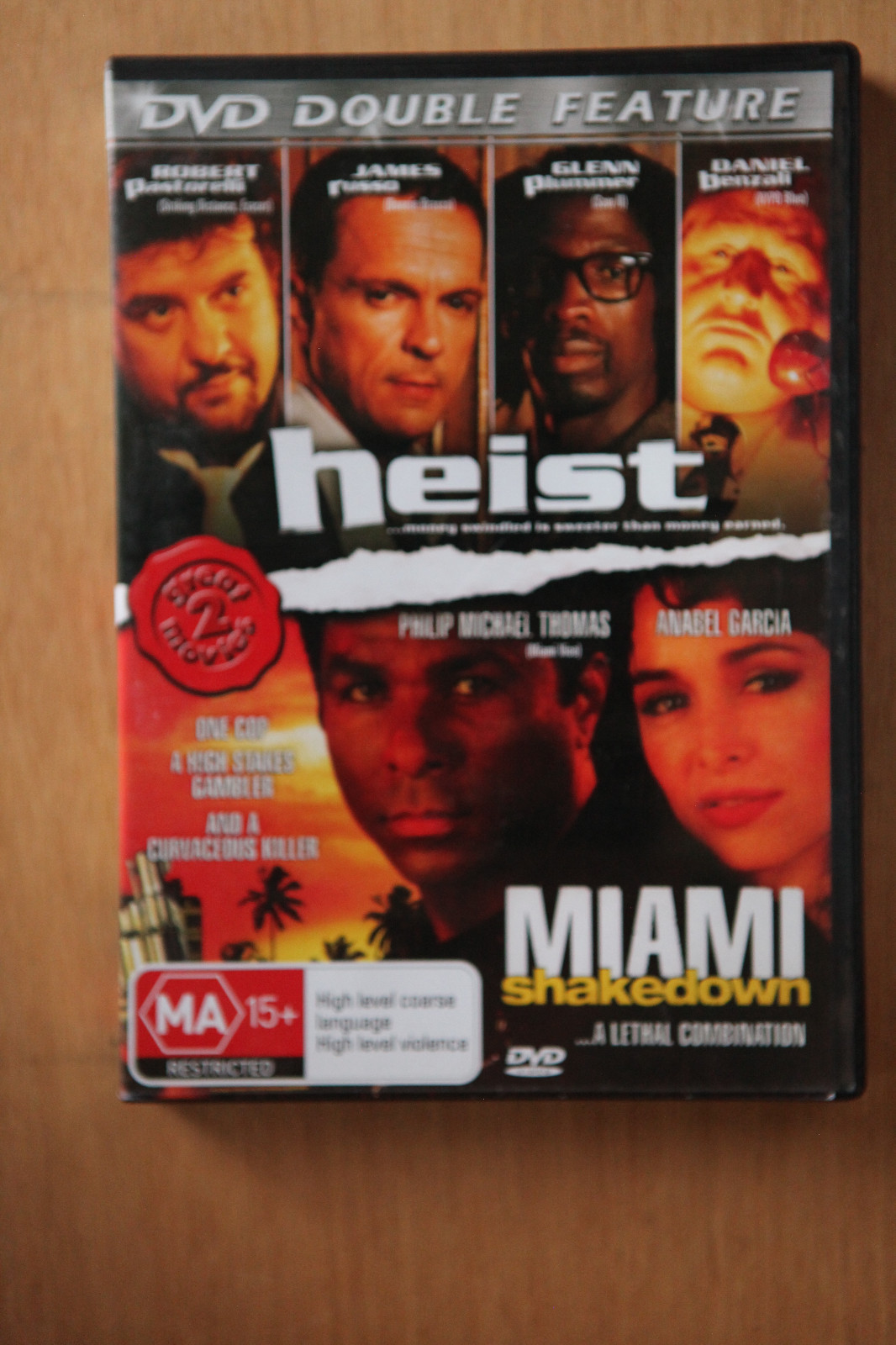 Heist / Miami Shakedown Double DVD. VGC PRE OWNED (Box D6) | eBay Australia