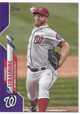2020 Topps Series 2 Baseball Meijer Purple Stephen Strasburg Nationals ...