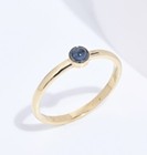 14K Solid Gold Sapphire Ring/ September Birthstone Ring/Gemstone Ring ...