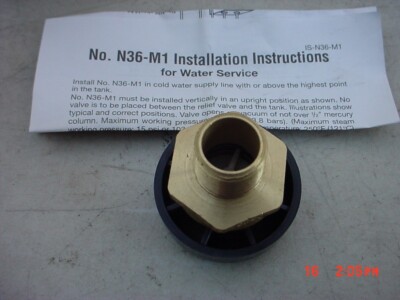 Watts Regulator N36-M1 1/2" Vacuum Relief Valve 0138457 | eBay