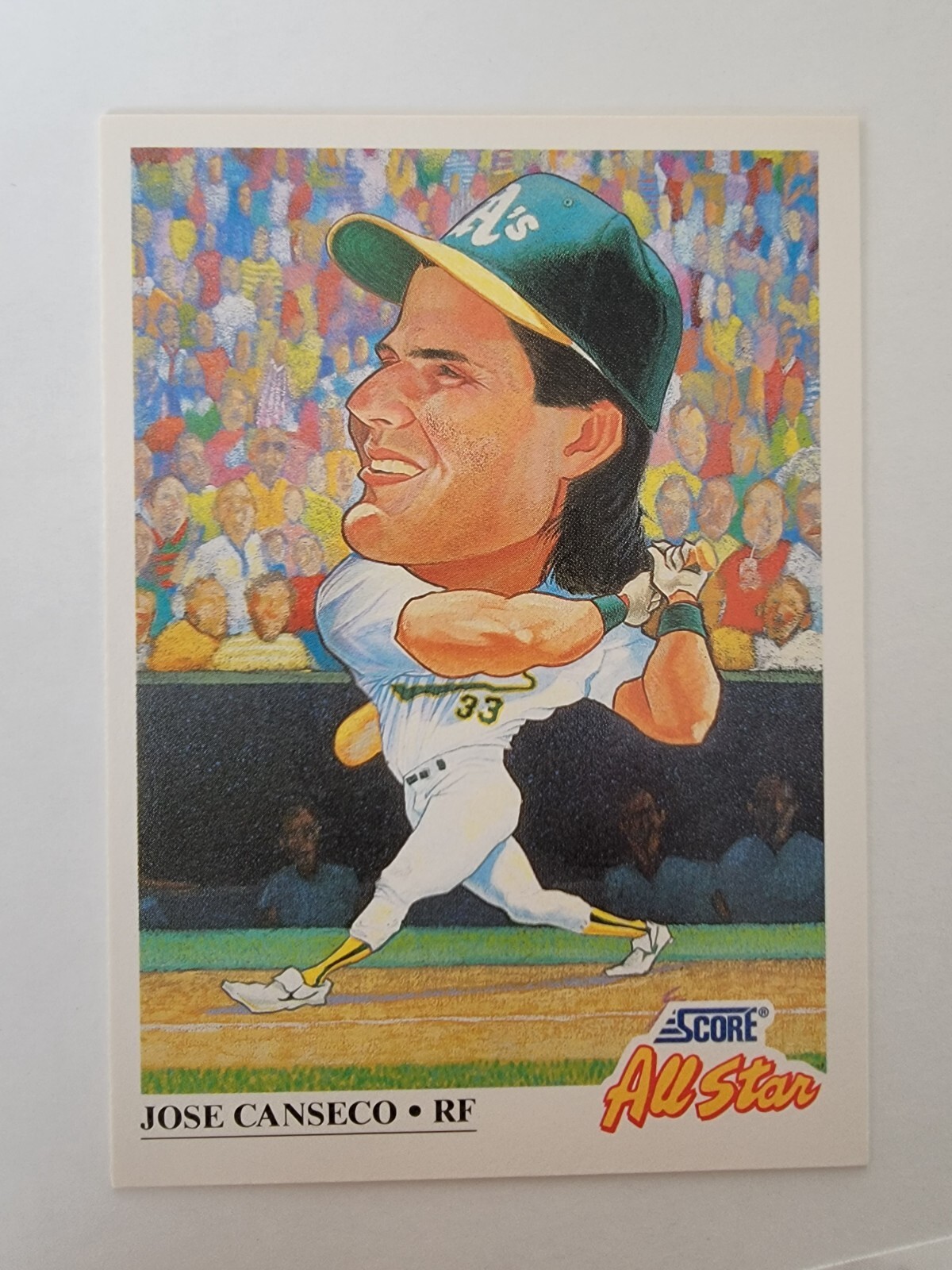 1991 Score Big Head All Star Jose Canseco #398 Oakland Athletics | eBay
