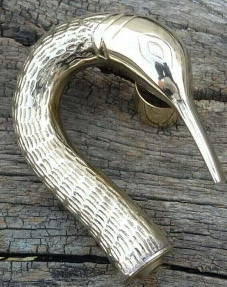 Antique Style Brass swan-Head Handle For Designer Wal… - Gem