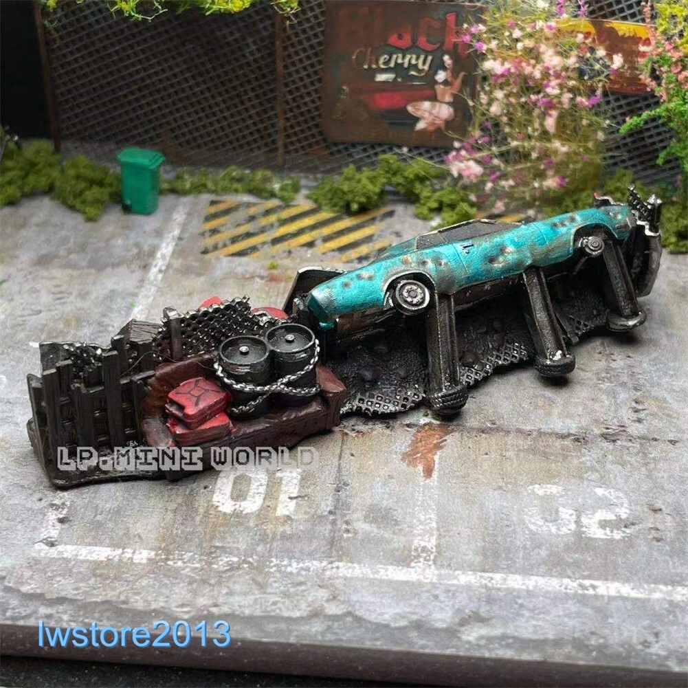 1/87 Damaged Zombie Scene Props Miniatures Figures Model For Cars ...