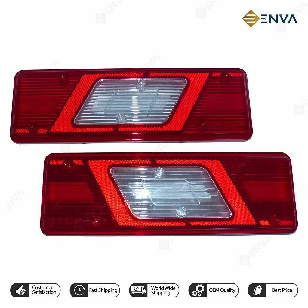 REAR TAIL LAMP LENS PAIR (RH&LH) for FORD TRANSIT TIPPER 2013 ON ...