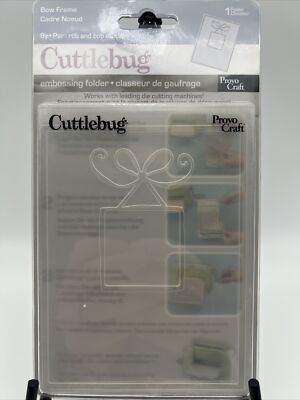Cuttlebug BOW FRAME Embossing Folder Present Crafts Cards Scrapbooking ...