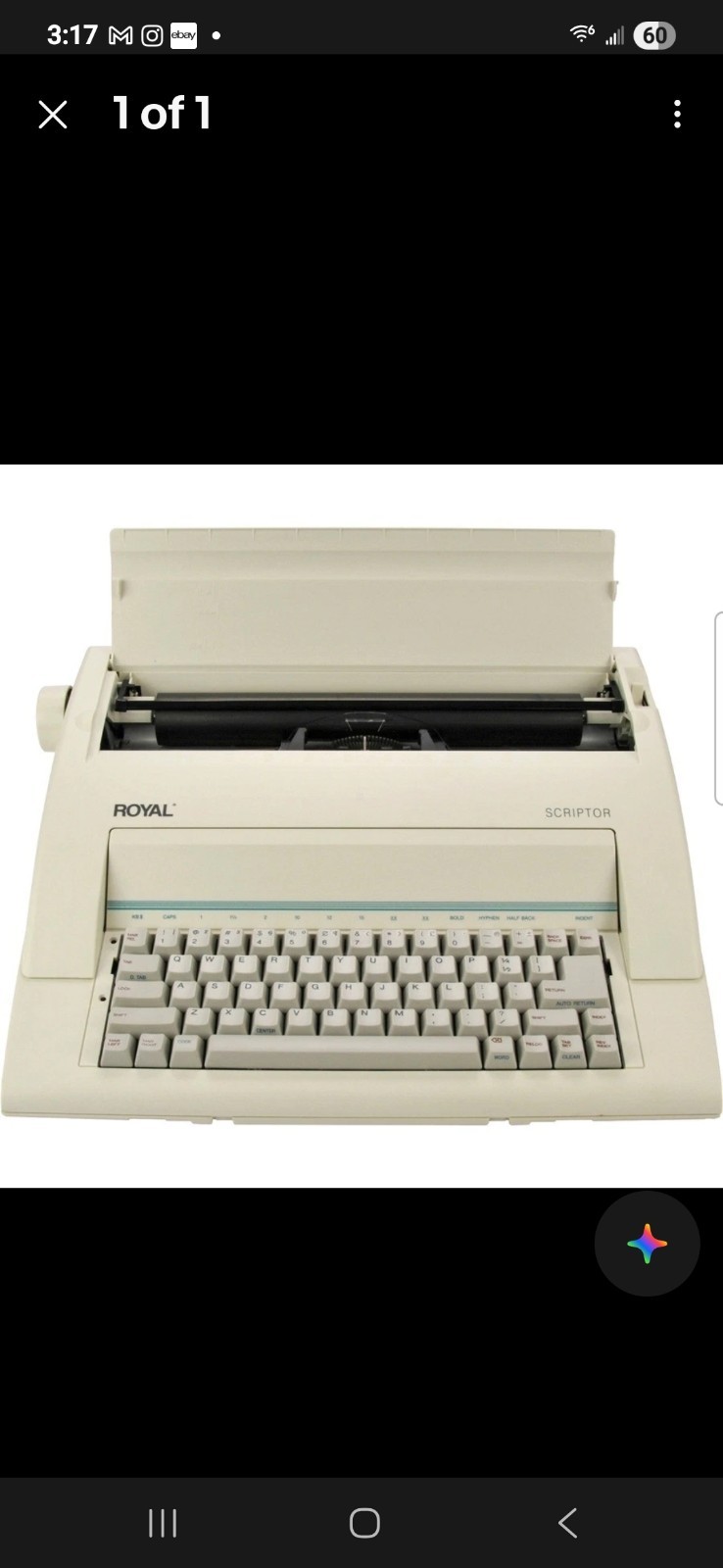 Royal Scriptor 13" Portable Electronic Typewriter 69149V Brand New In ...