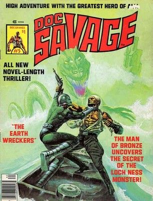 Doc Savage (Marvel Magazine) #5 VF; Marvel | Patricia Savage - w/Bag ...