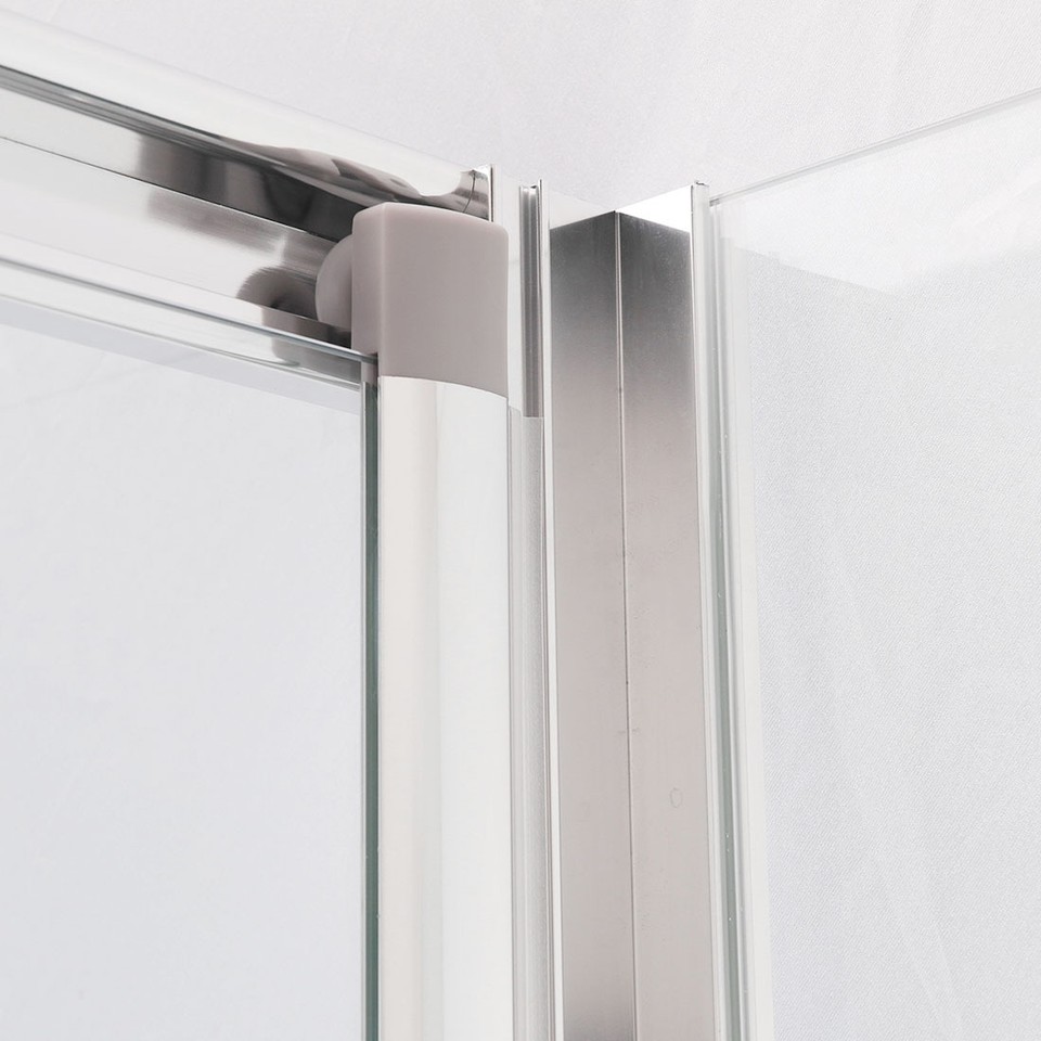 Bifold Shower Screen Safety Glass Reversible Design Enclosure 800/860 ...
