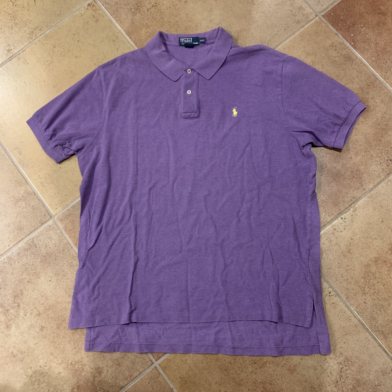 Polo Ralph Lauren Men's Purple Cotton Classic Fit Log… - Gem