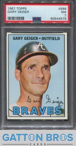 1967 Topps Gary Geiger #566 PSA 7 NM | eBay