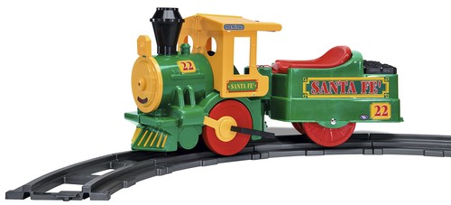 Peg Perego Santa FE 6v Electric Ride on Train Set Green Ed 1077 for ...