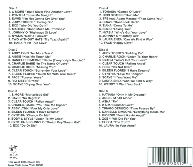 New Essential Freestyle 6 CD BOXSET Cynthia,Johnny O,Nyasia,Tiana,Soave ...