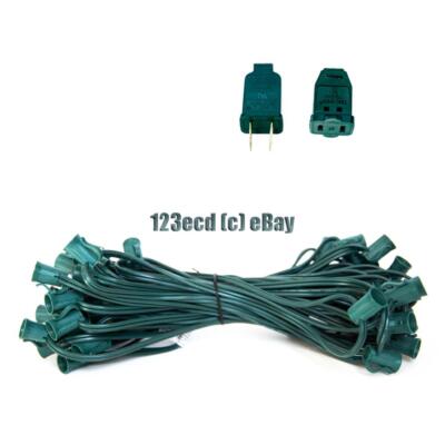 C7 Light String SPT-2 - Green strand 50 sockets | eBay