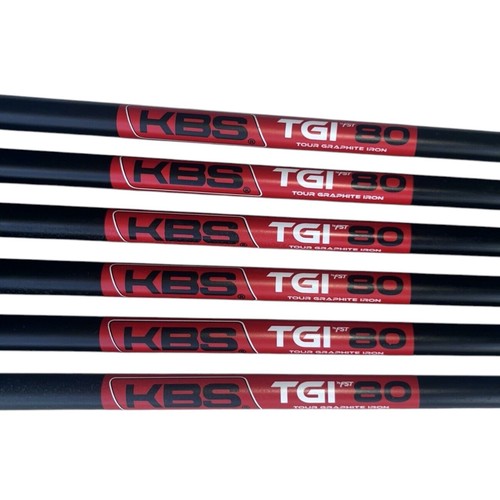 KBS TGI Tour Graphite Iron Shafts Set of 6 Shafts Stiff Flex 80g Uncut ...
