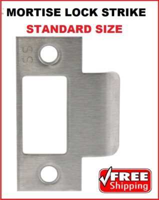 Lockwood Striker Plate Stainless Steel Fits Mortise locks or entrance ...